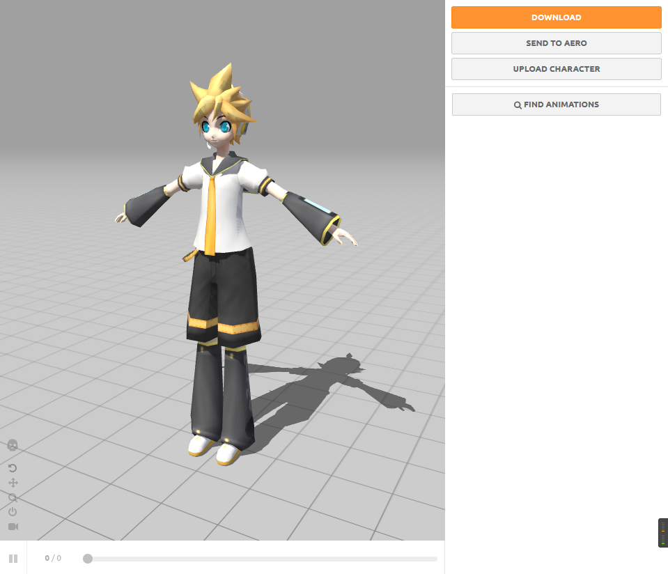 使用mixamo为obj文件绑骨并导入unity