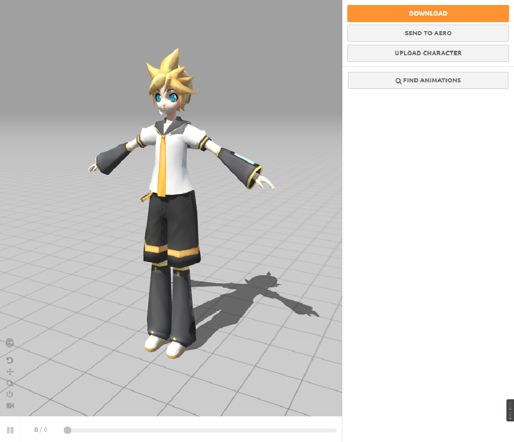 使用mixamo为obj文件绑骨并导入unity