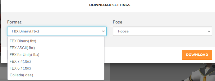 使用mixamo为obj文件绑骨并导入unity
