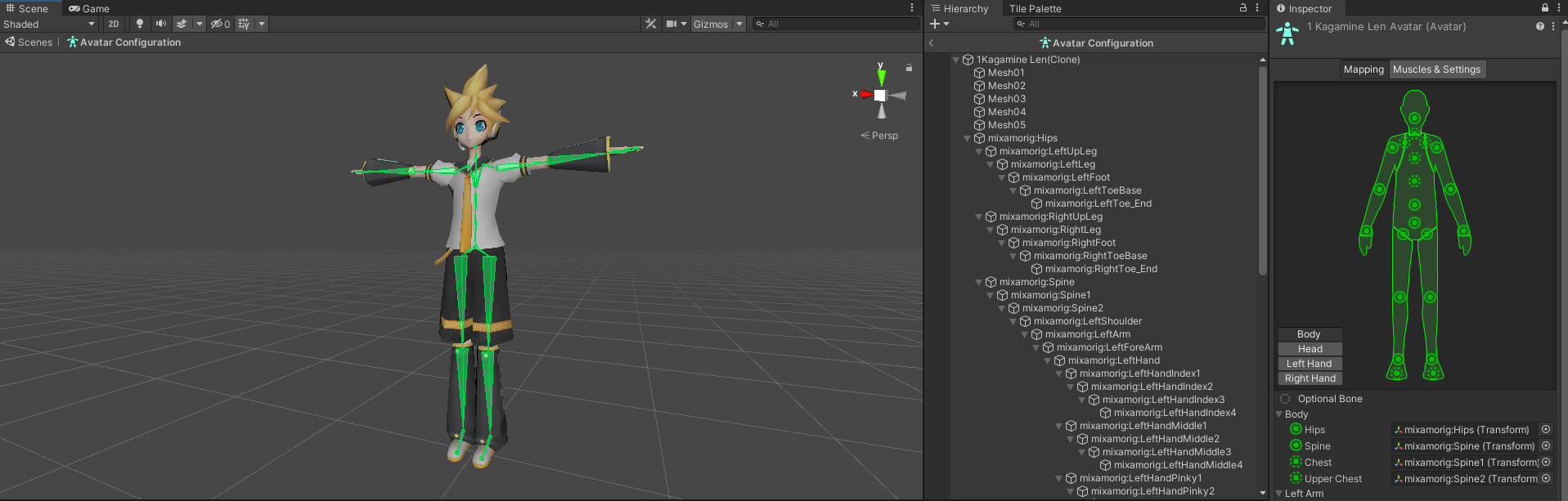 使用mixamo为obj文件绑骨并导入unity